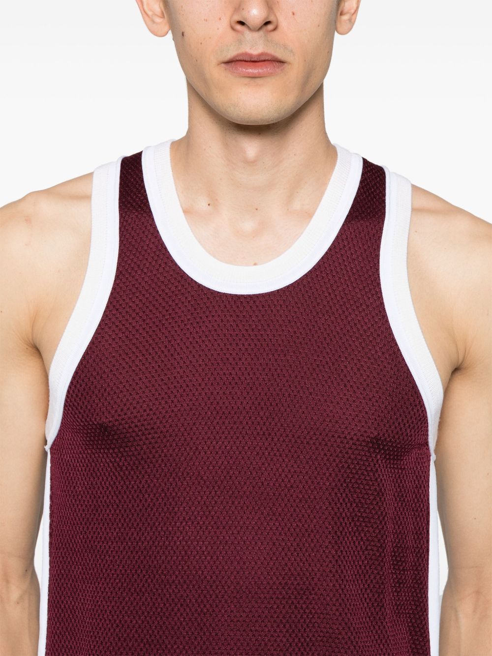 Burgundy Rio tank top Wales Bonner - unisex - WALES BONNER Burgundy Rio tank top Wales Bonner - unisex - WALES BONNER
